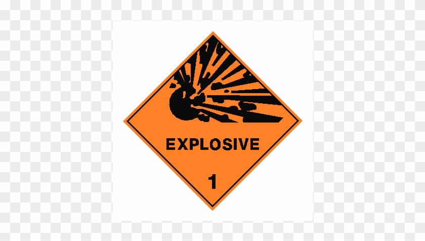 Explosive Sign In Vinyl / Sticker - 100mm (4") X 100mm - Free ...