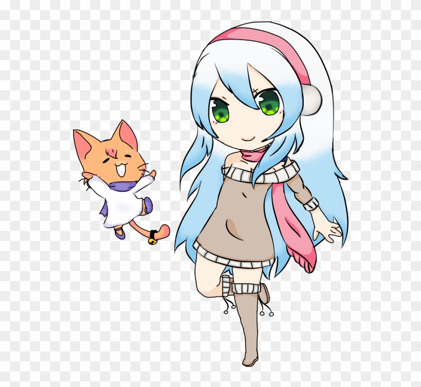 Chibi Jumping By Lennafaria - Chibi - Free Transparent PNG Clipart ...