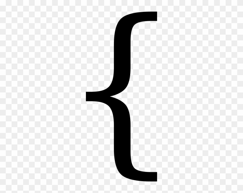 Bracket Left Clip Art At Clker - Curly Bracket - Full Size PNG Clipart ...