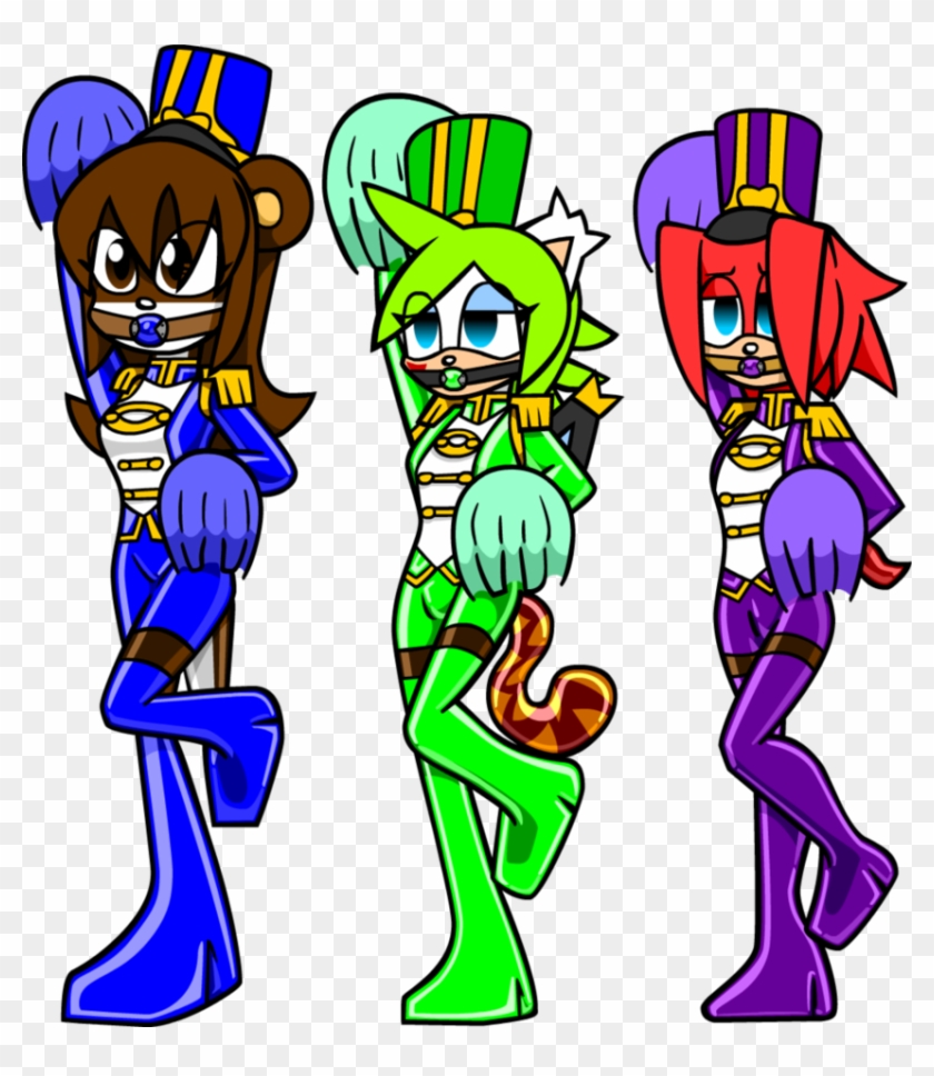 Cheer Trio By Shennanigma - Cartoon - Free Transparent PNG Clipart ...