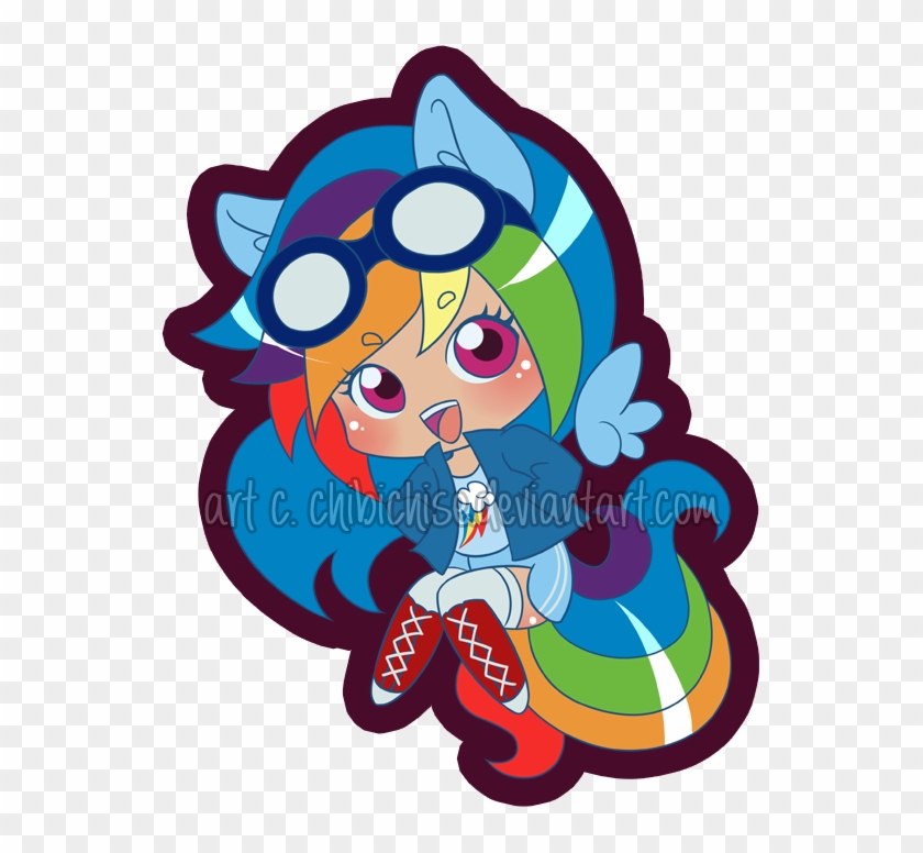 Human Chibi Rainbow Dash Rainbow Dash Teeny Chibi By - Cartoon - Free Transparent PNG Clipart ...