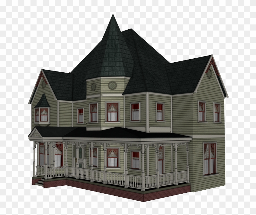 Misc Clip Art And Graphics - Good Luck House Hunting -victorian House ...