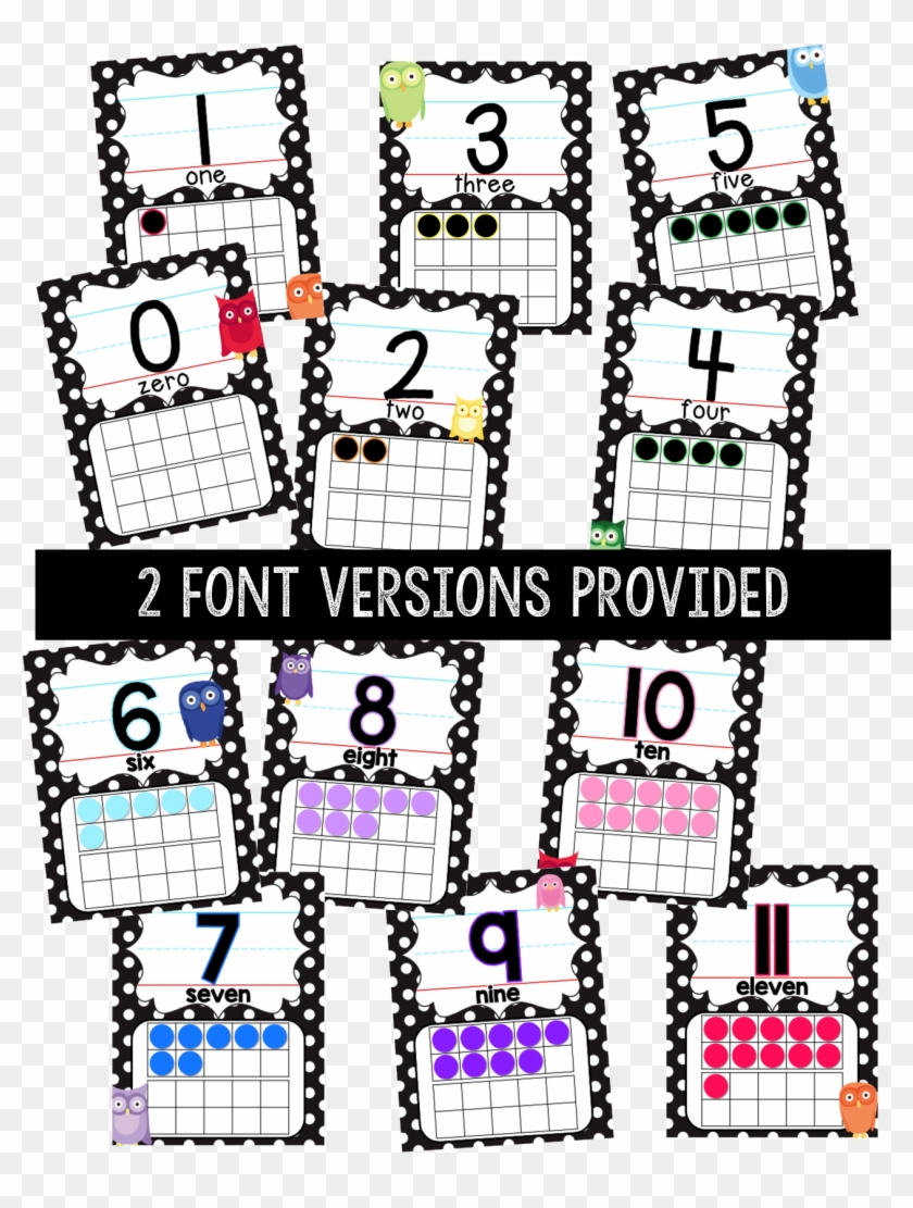 Printable Number Posters With A Fun Rainbow Owl Theme - Printable ...