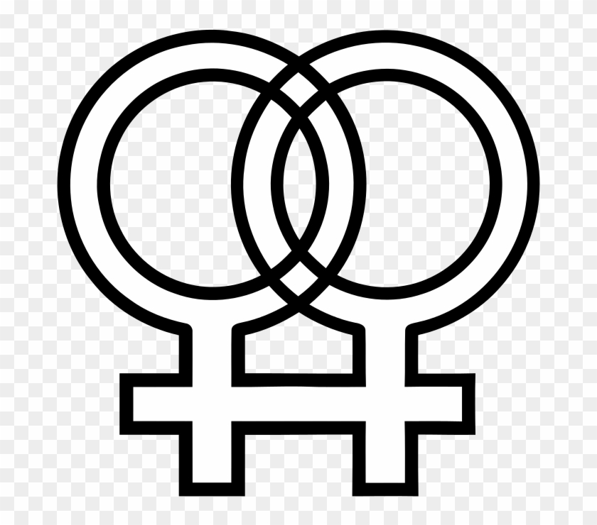 Linked Female Symbols - Simbolo Masculino Y Femenino - Full Size PNG ...