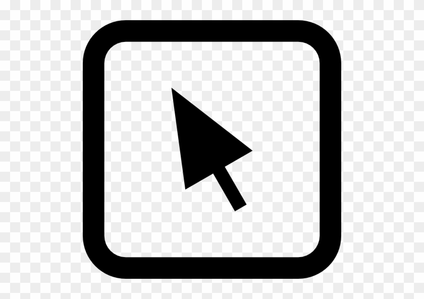 Cursor Arrow In A Rounded Square Interface Symbol Free - Number 7 Icon ...