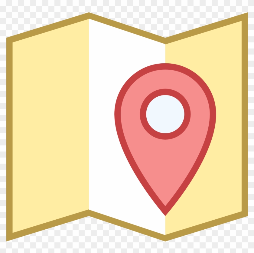 It's A Logo That Represents A Map Marker - Tear Drop Marker - Full Size ...