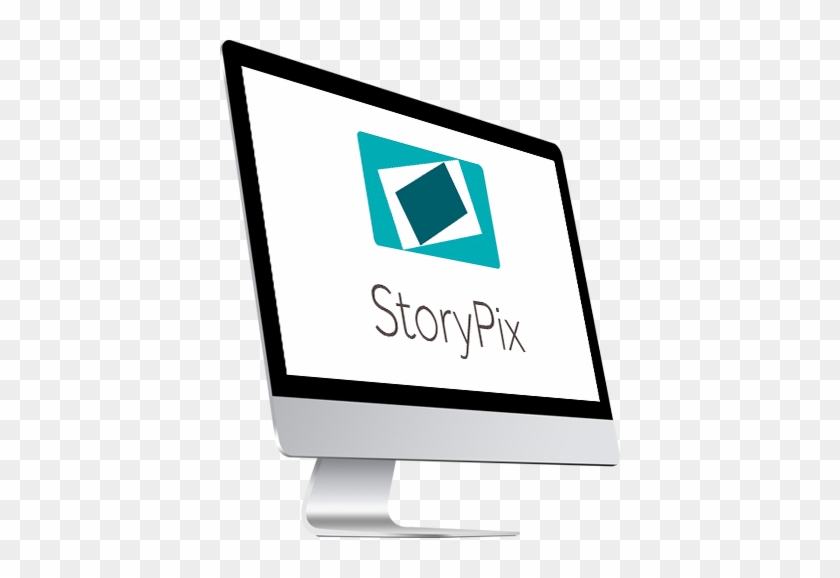 Computer Screen With Storypix Logo Displayed - Logo Computer Png - Full ...