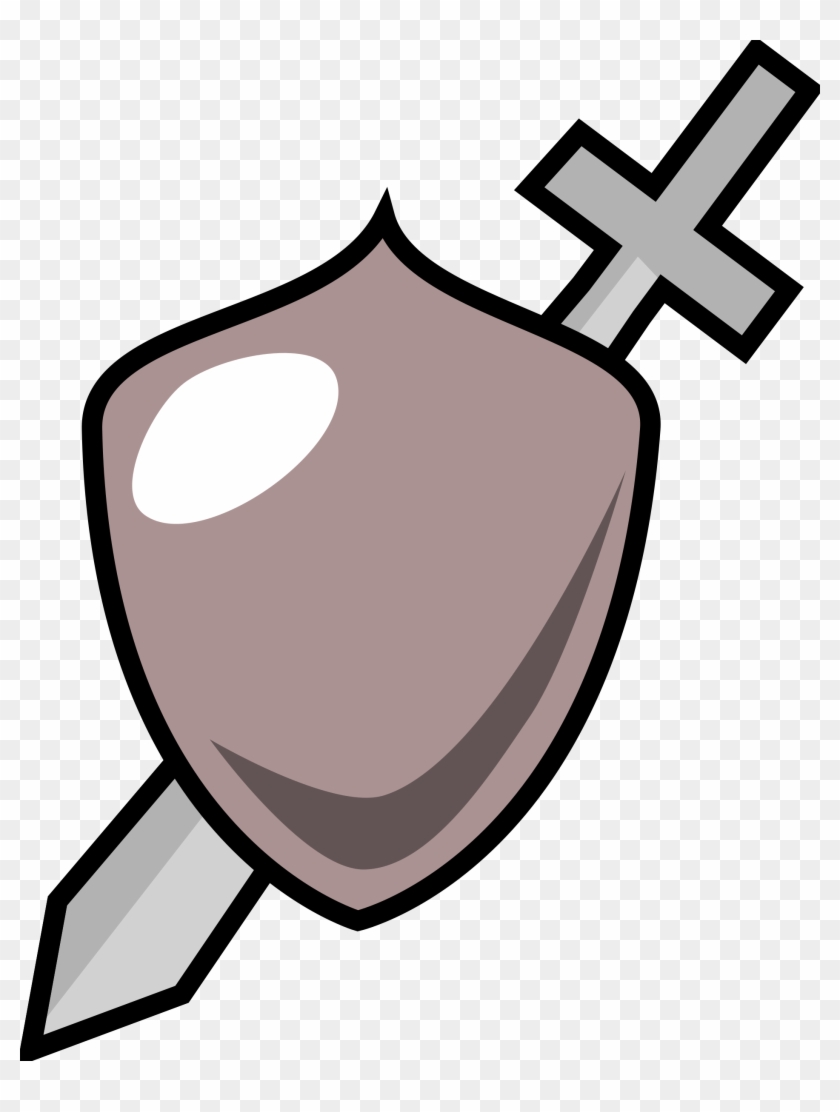 Big Image - Shield And Sword Cartoon - Full Size PNG Clipart Images ...