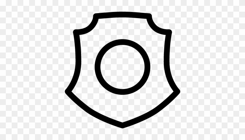 Shield With Circle Vector - Scalable Vector Graphics - Full Size PNG ...