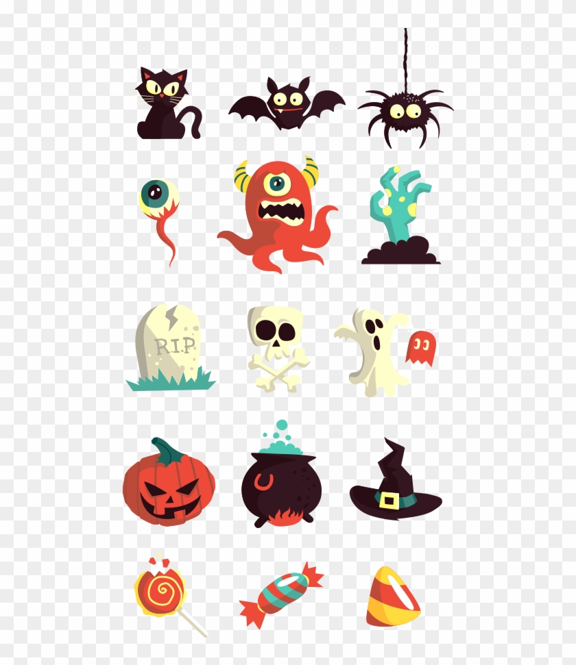 Halloween Vector Art Pack - Halloween Vector Pack - Full Size PNG ...