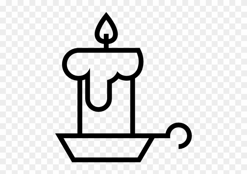 Size - Outline Of A Candle - Full Size PNG Clipart Images Download
