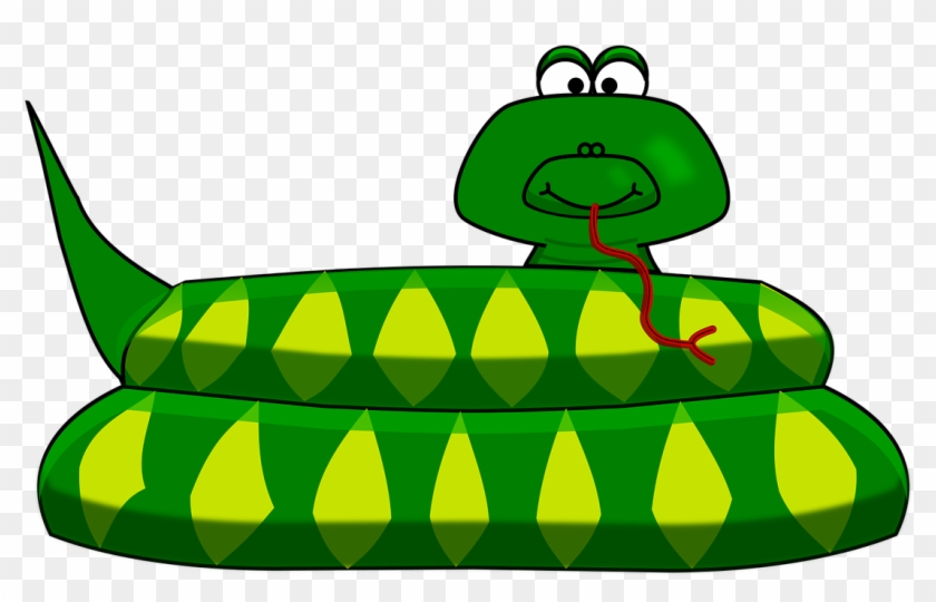 Snake Cartoon Green Reptile Animal Wildlif - Gambar Ular Animasi Kartun ...