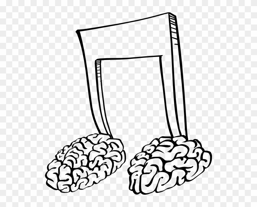 Free Vector Brain Notes Clip Art - Music Notes In The Brain - Full Size ...