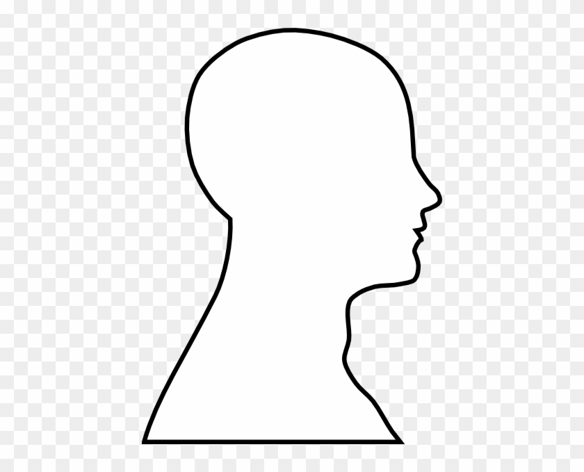 Human Head Outline Template - White Head Outline - Full Size PNG ...