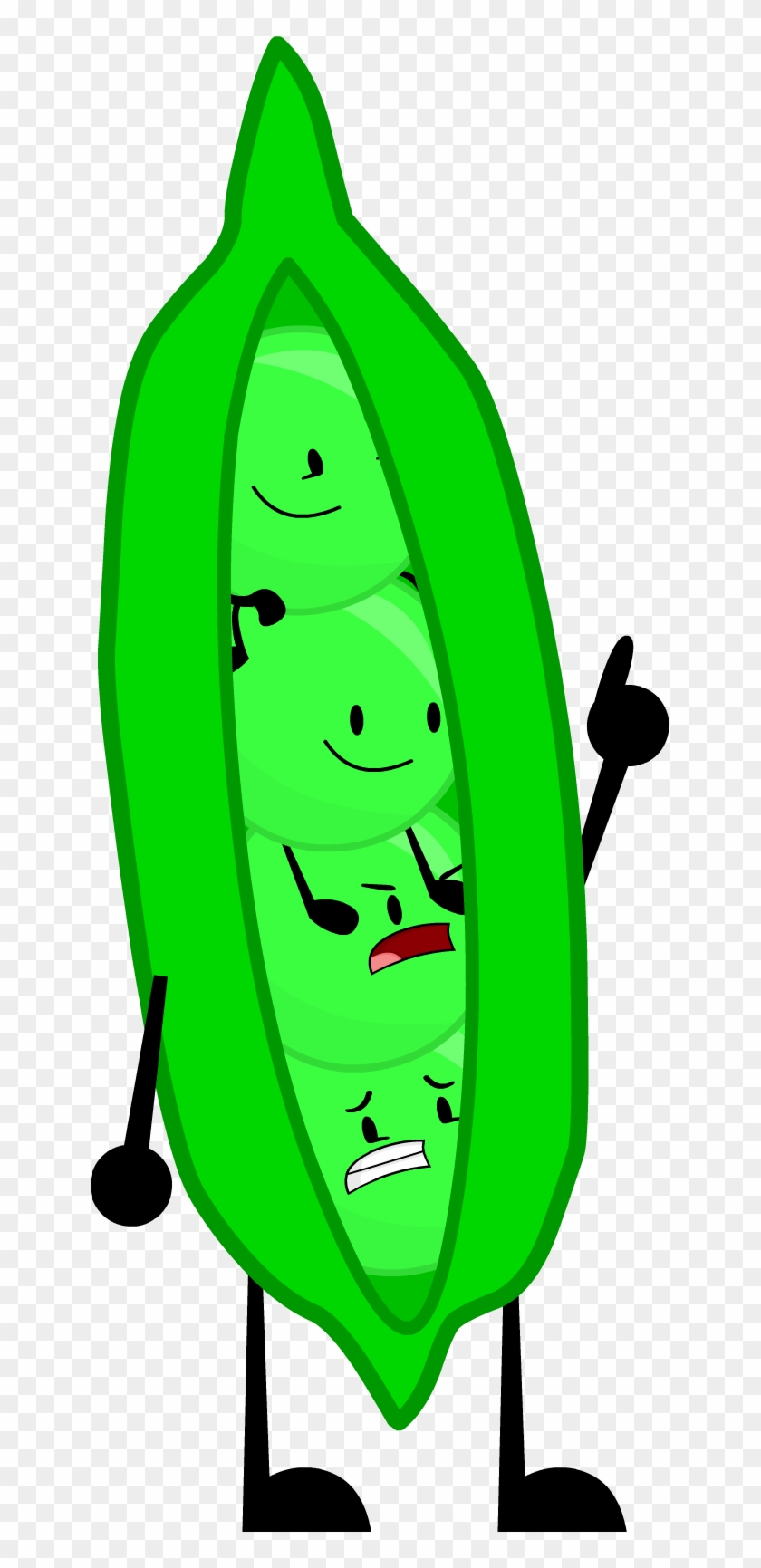 Pea - Bfdi Dominos - Full Size PNG Clipart Images Download