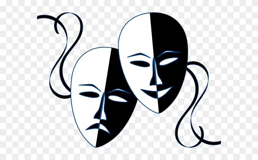 Theatre Masks - Full Size PNG Clipart Images Download