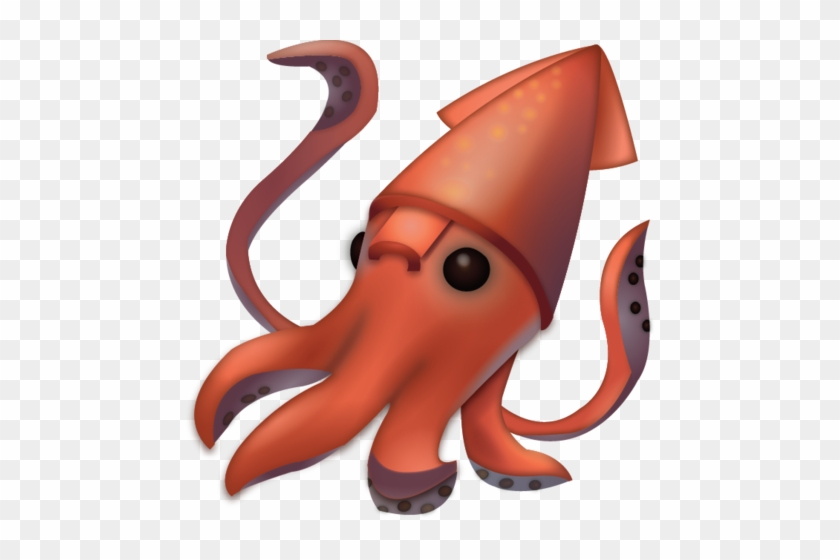Squid Png - Iphone Squid Emoji - Full Size PNG Clipart Images Download
