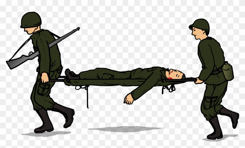 Soldier Military Clip Art - Wounded Soldier Cartoon - Full Size PNG ...
