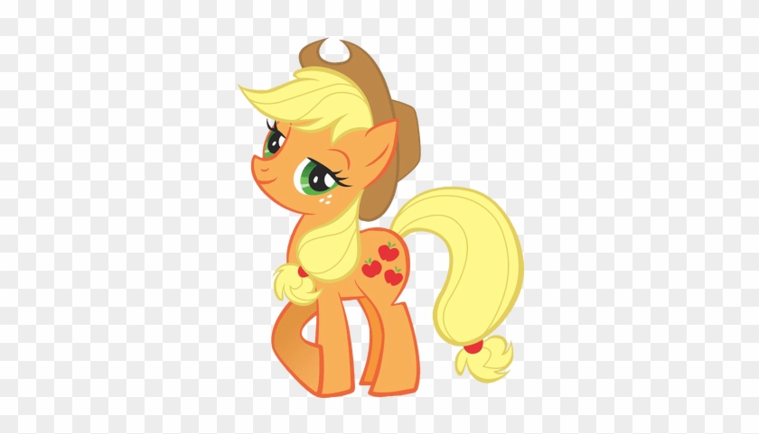 My Little Pony Yellow - Apple Jack - Free Transparent PNG Clipart ...