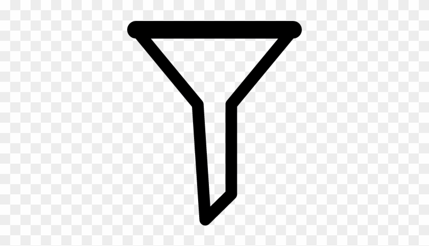 Funnel Vector - Filter Symbol - Full Size PNG Clipart Images Download