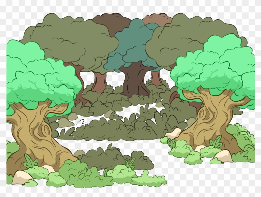 Forest Euclidean Vector Illustration - Vector Graphics - Full Size PNG ...