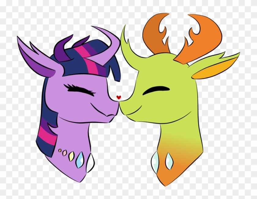Alternate Universe, Artist - Mlp Thorax X Twilight - Full Size PNG ...