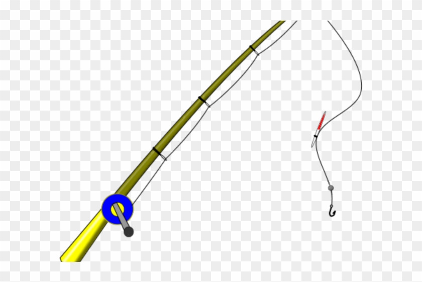 Fishing Pole Clipart Fishing Gear - Fishing Line Clipart Png - Full ...