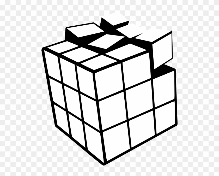 Rubiks Cube Coloring Page - Full Size PNG Clipart Images Download