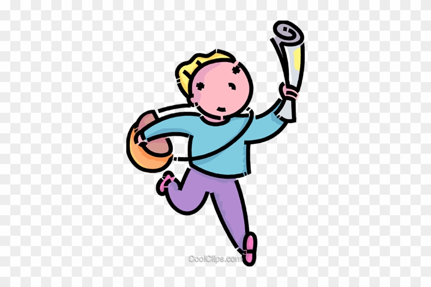 Paper Boy Delivering The Newspaper Royalty Free Vector - Newspaper ...