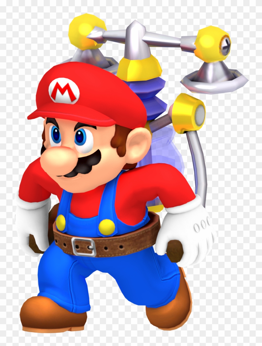 Mario And Fludd 2 By Nintega-dario - Super Mario Sunshine - Full Size ...