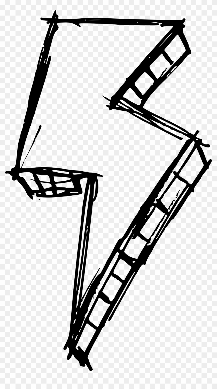 Free Download - Line Drawing Lightning Bolt - Full Size PNG Clipart ...