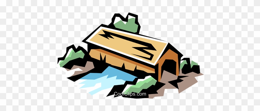 Covered Bridges Royalty Free Vector Clip Art Illustration - Royalty ...