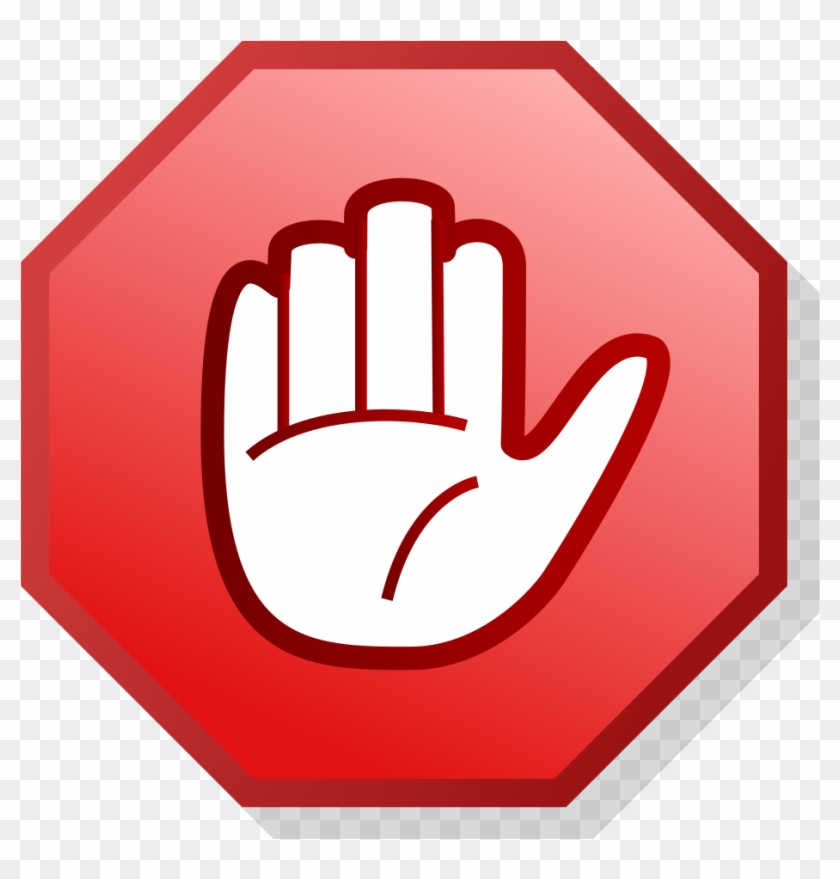 Ambox Octogon Stop - Stop Hand - Full Size PNG Clipart Images Download