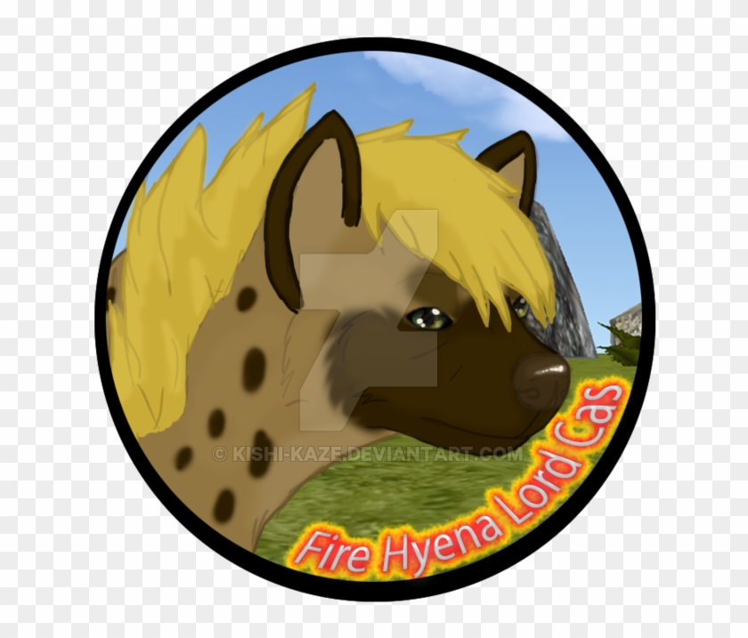 Fire Hyena Lord Cas By Kaze The Alien - Cartoon - Full Size PNG Clipart ...