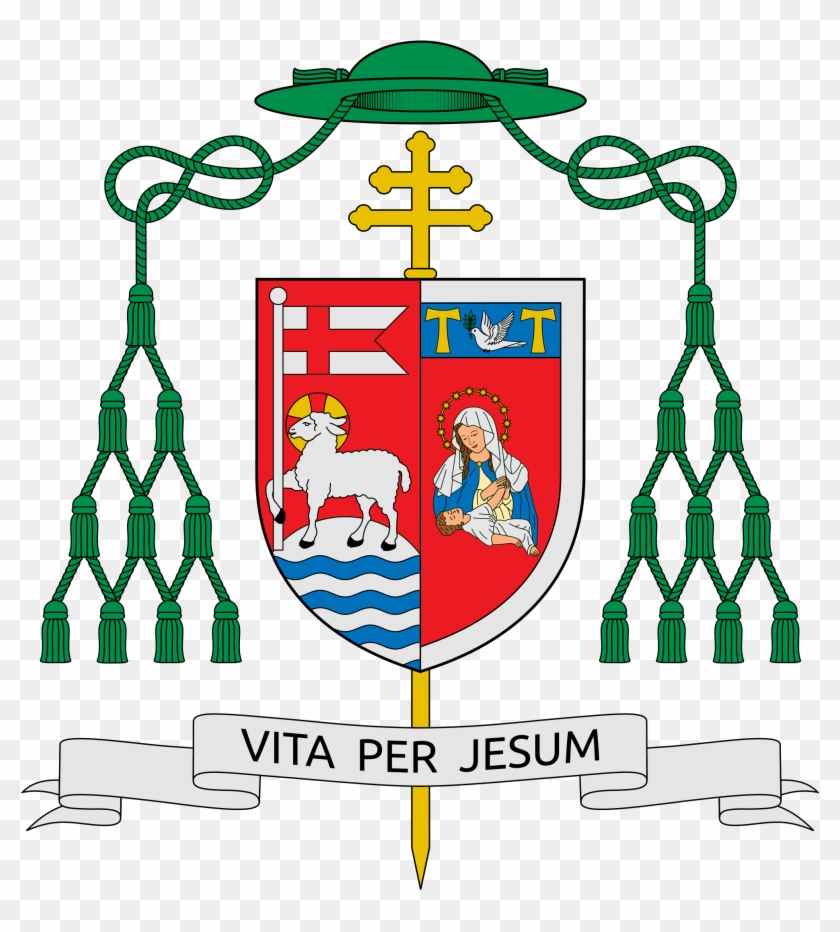 Archbishop Tobin Coat Of Arms - Full Size PNG Clipart Images Download