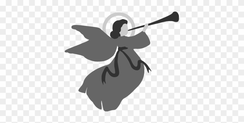 Angel Logo Web Colors Greyscale - Illustration - Free Transparent PNG ...