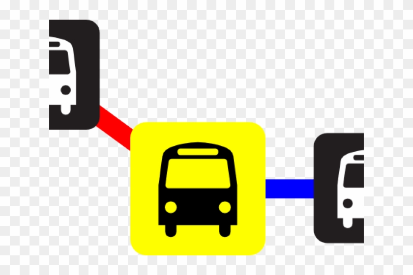 Route Cliparts - Bus Stop Symbol - Full Size PNG Clipart Images Download