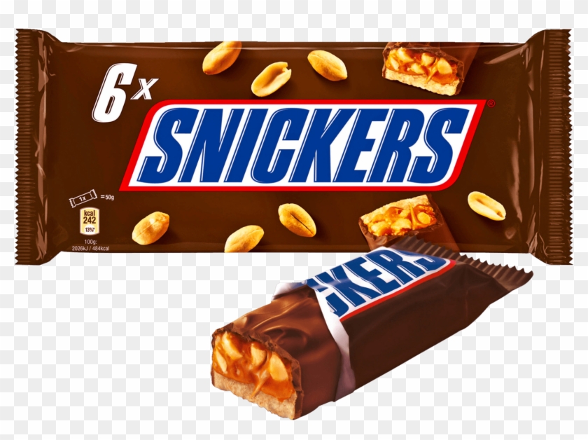 Snickers 6x50g - Snickers - Free Transparent PNG Clipart Images Download