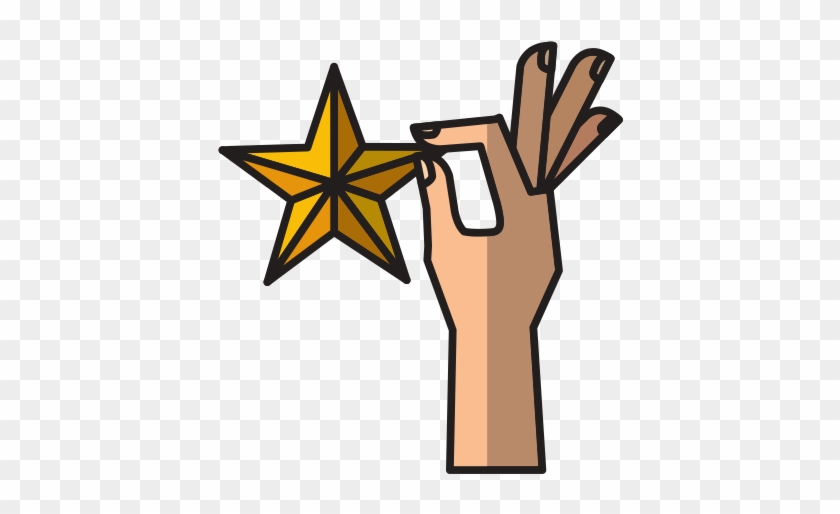 Hand Holding A Star - Star - Full Size PNG Clipart Images Download