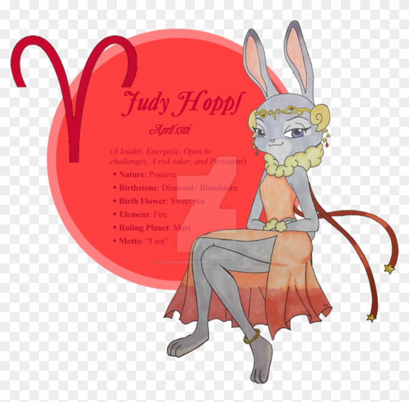 Judy Hopps As Aries, I Gave Her The Birthday April - Zodiac - Full Size ...