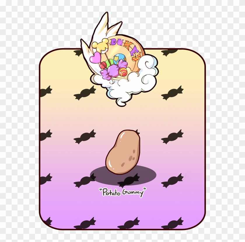 Potato Gummy By Zearyu - Cartoon - Free Transparent PNG Clipart Images ...