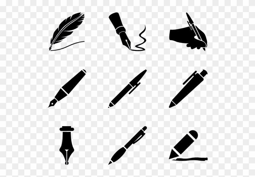 School Pen - Writers Icons - Full Size PNG Clipart Images Download