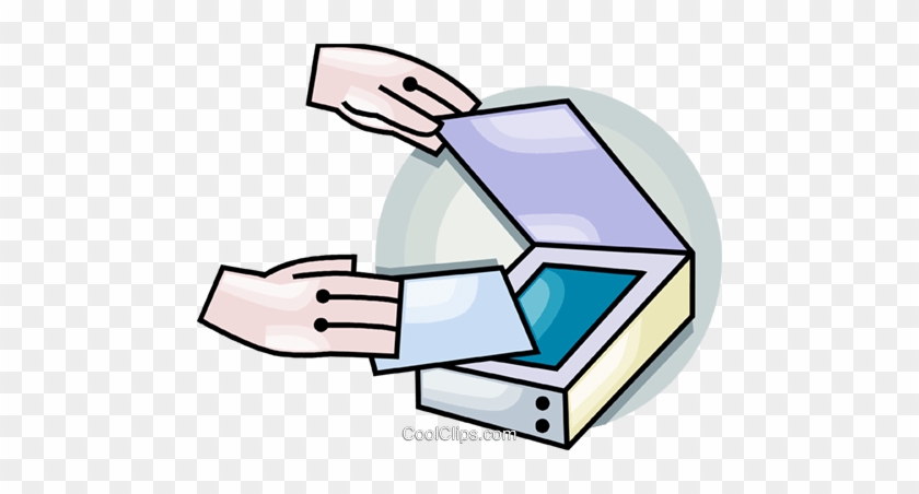 Flatbed Scanner Royalty Free Vector Clip Art Illustration - Computing ...