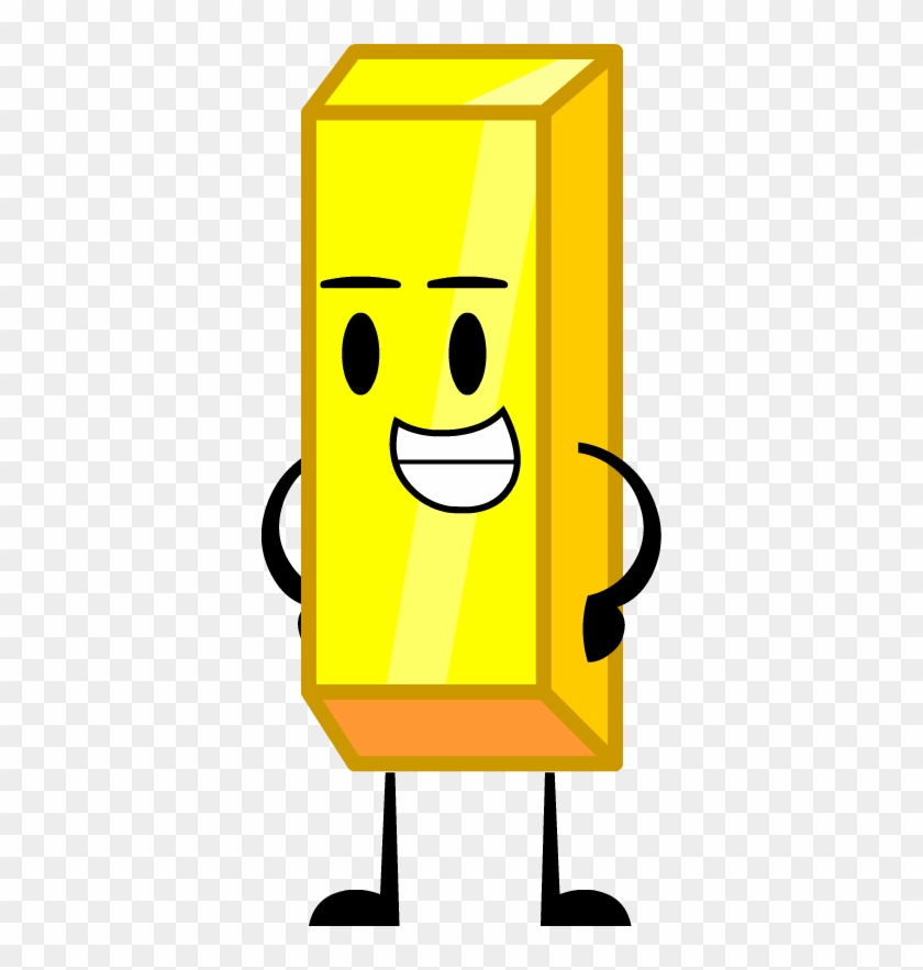 Gold Bar By Kitkatyj - Gold Bar Bfdi - Full Size PNG Clipart Images ...