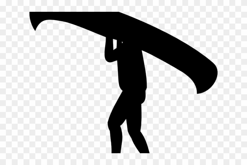 Canoe Clipart Portage - Portage Sign Silhouette - Full Size PNG Clipart ...