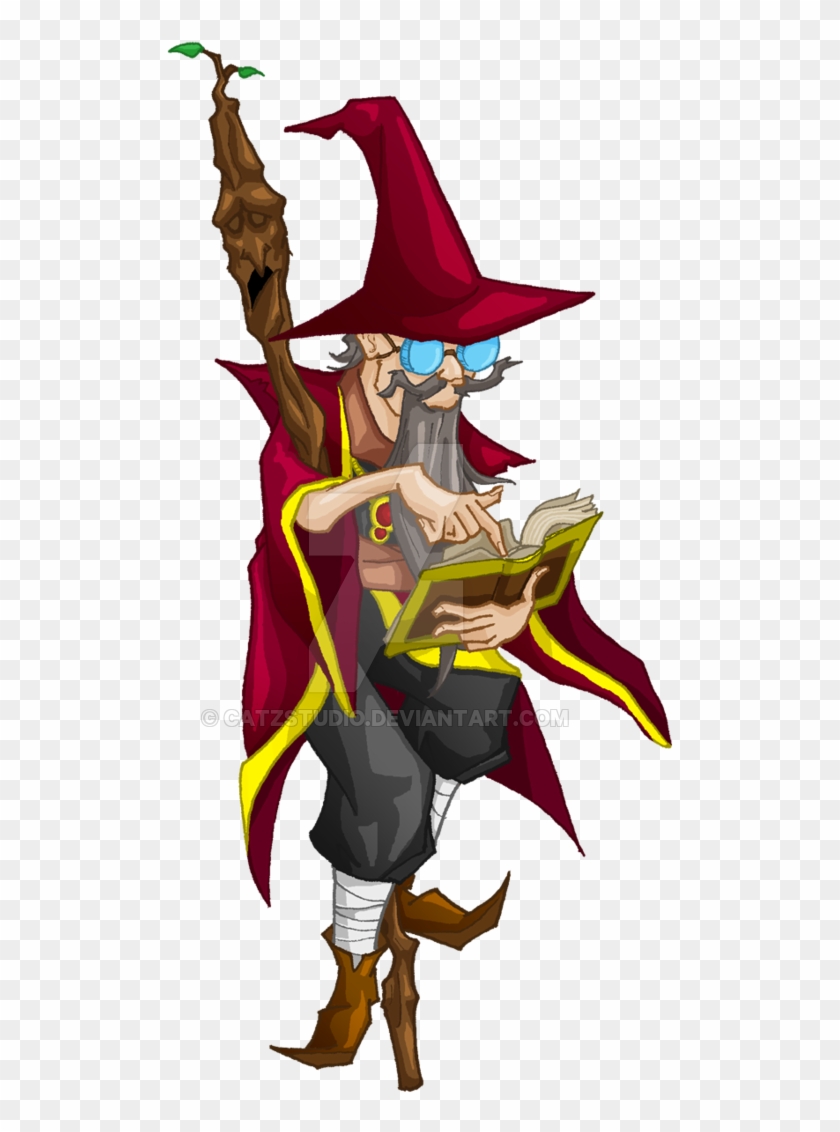 Crazy Wizard By Catzstudio - Cartoon - Free Transparent PNG Clipart ...
