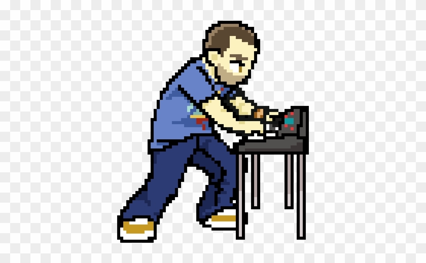 Kevin 8-bit Playing Piano Clear - Piano Clear - Free Transparent PNG ...