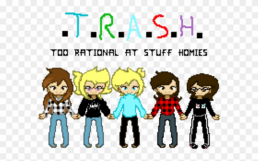 T - R - A - S - H - - Cartoon - Free Transparent PNG Clipart Images ...
