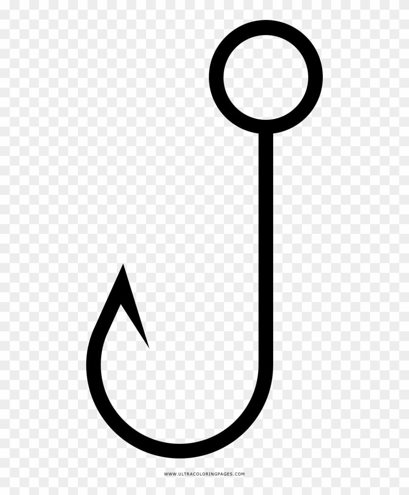 Fishing Hook Coloring Page - Fish Hook Coloring Page - Full Size PNG ...