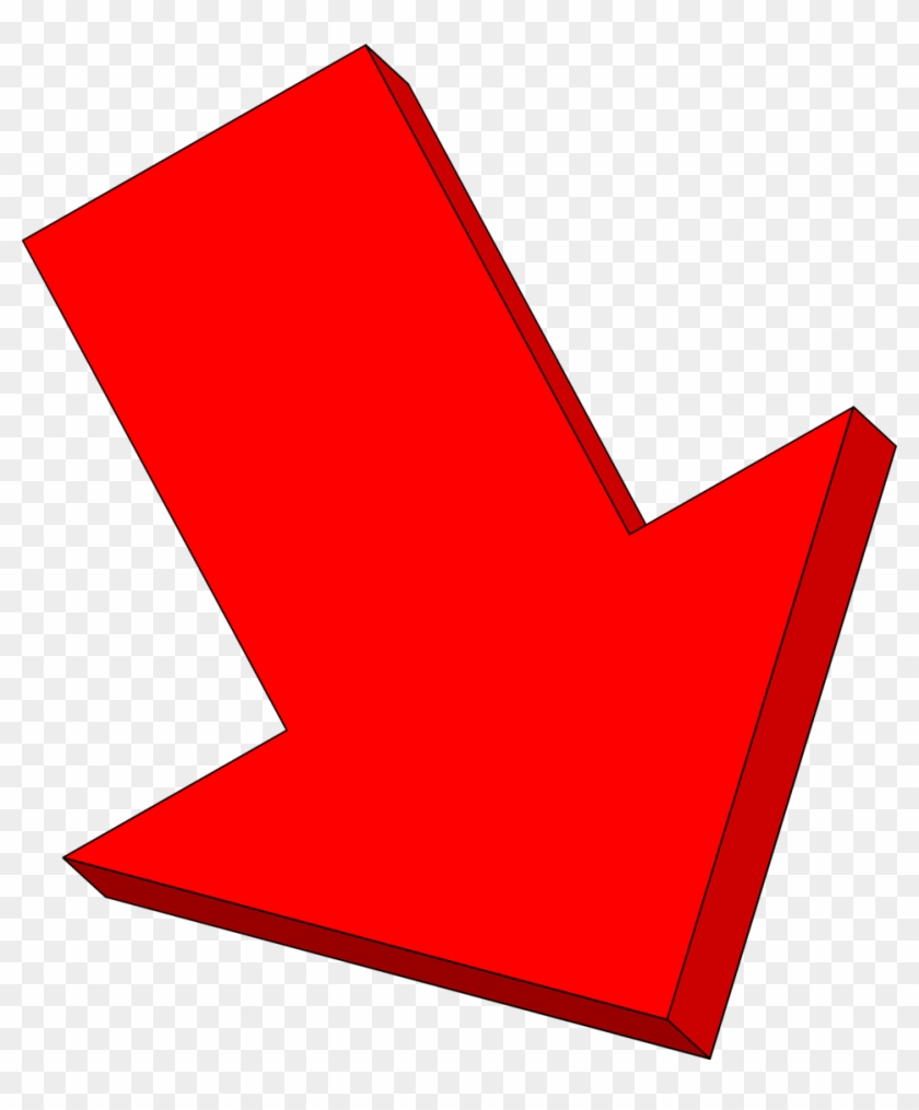 Excellent Arrow Down Clip Art Medium Size - Decrease Red Arrow - Full ...